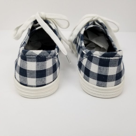 Mossimo Supply Co. | Shoes | Mossimo Cute Blue White Checked Tennie ...